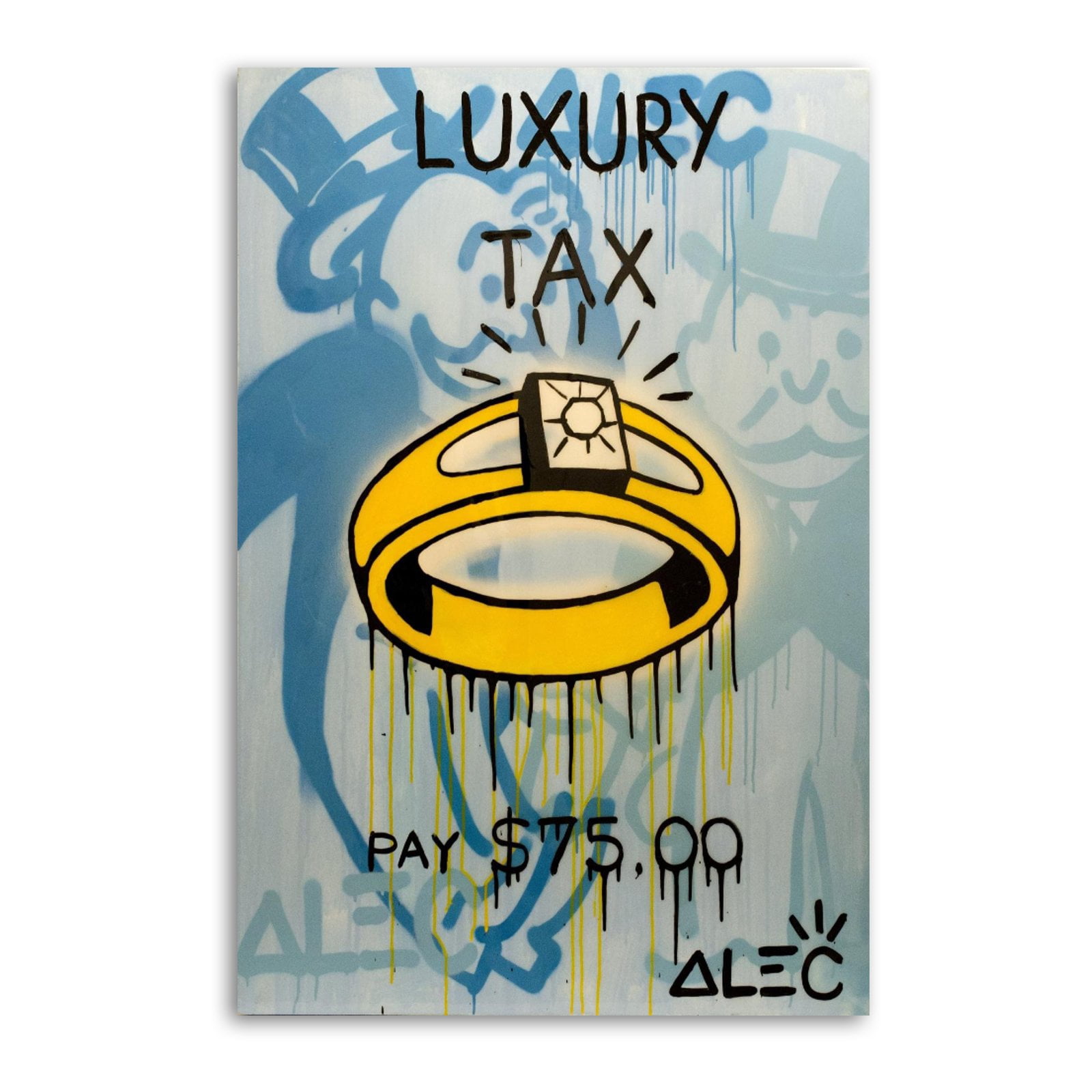 Alec-Monopolys Graffiti Diamond Ring Artworks Canvas Poster Room ...