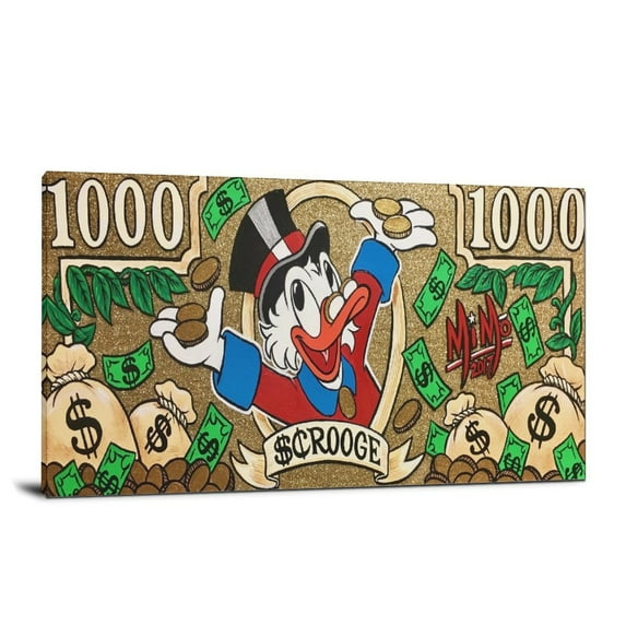 Alec-Monopolys Graffiti Money Dollar Bill Scrooge McDuck Picture Print ...