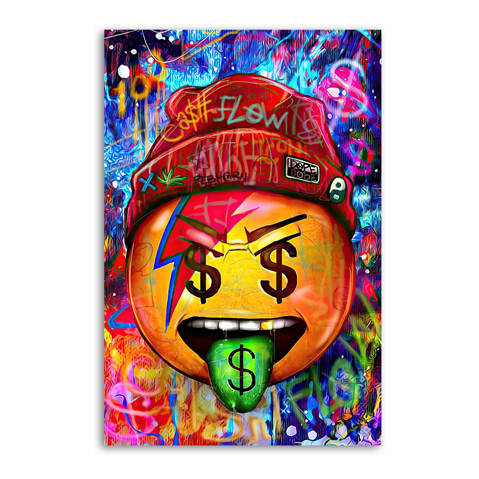 Alec Monopolys Graffiti Money Poster Cool Artworks Painting Wall Art ...