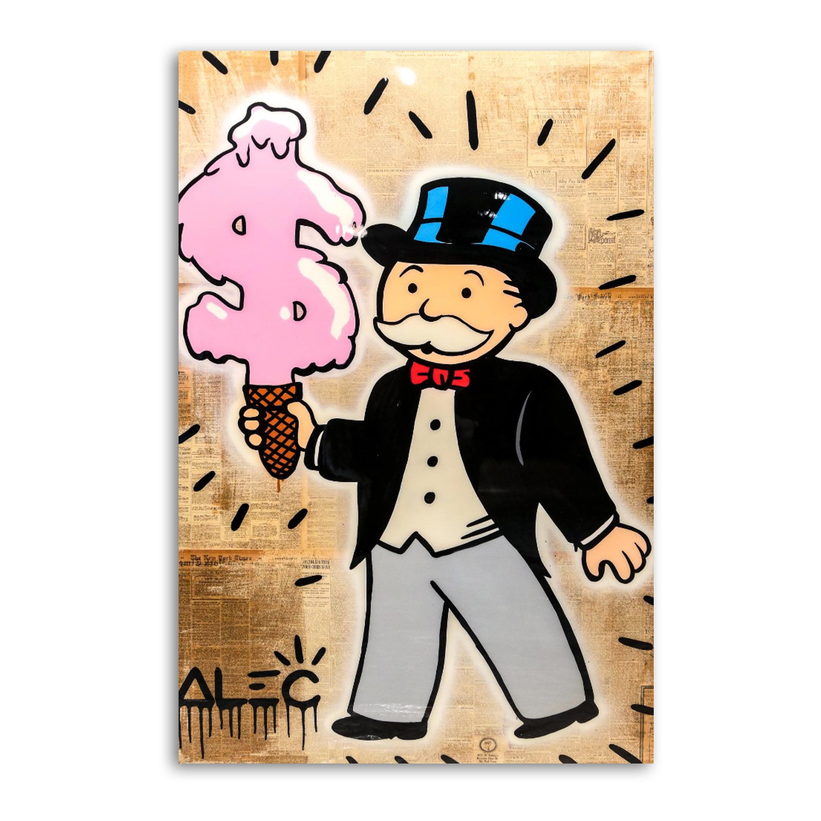 Alec Monopolys Ice Cream Wall Art Poster Gifts Bedroom Prints Home ...