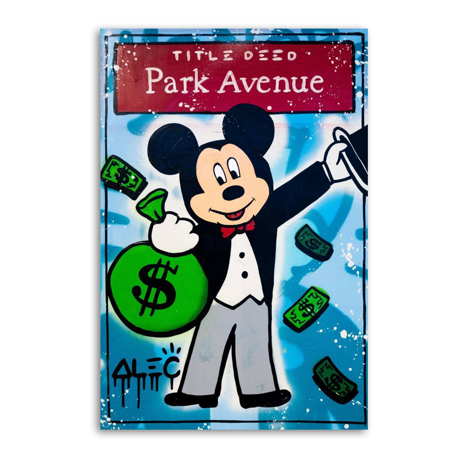 Alec Monopolys MICKEYS TITLE DEED PARK AVENUE Posters Wall Art Painting ...