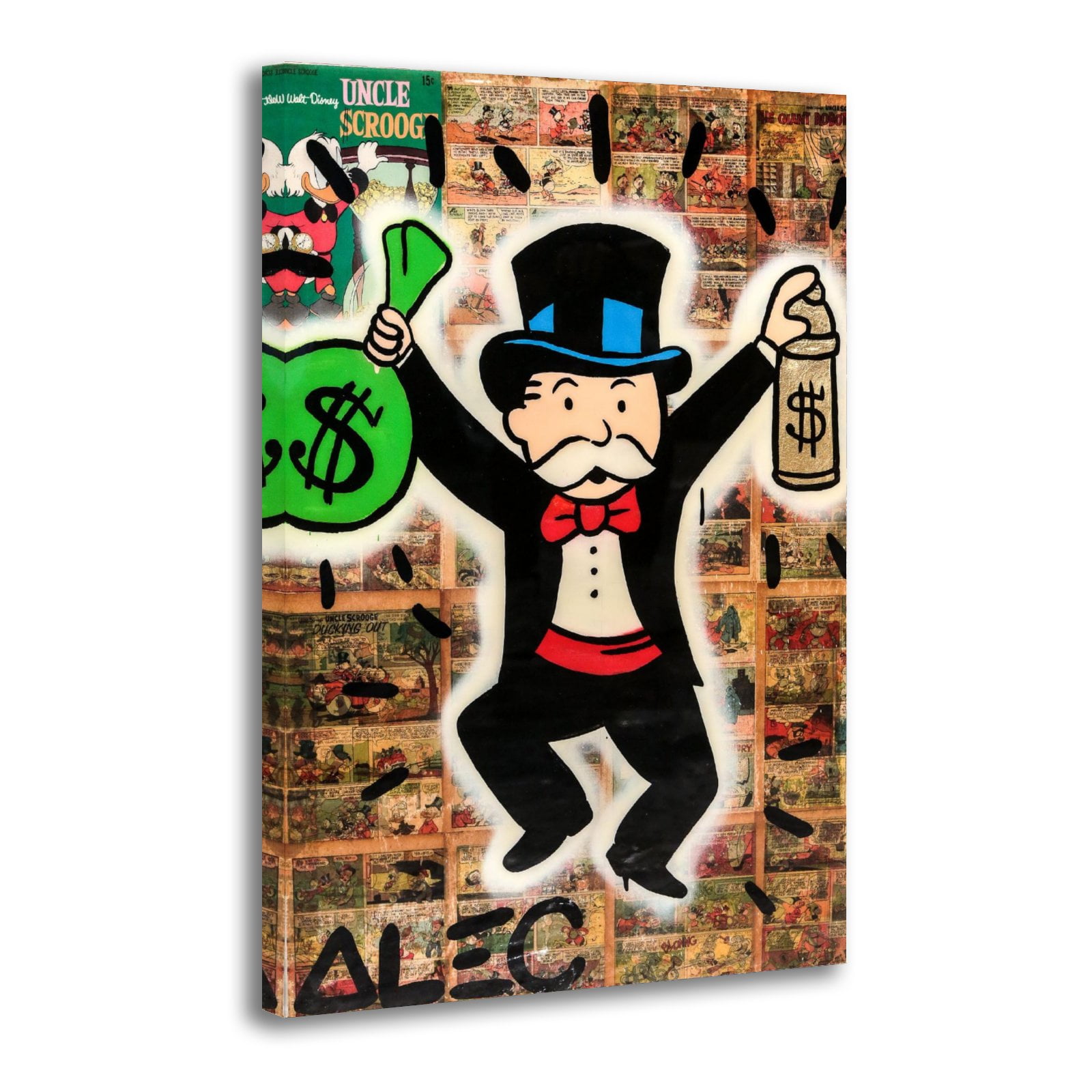 Alec-Monopolys Money Graffiti Spray Gifts Canvas Painting Poster Wall ...