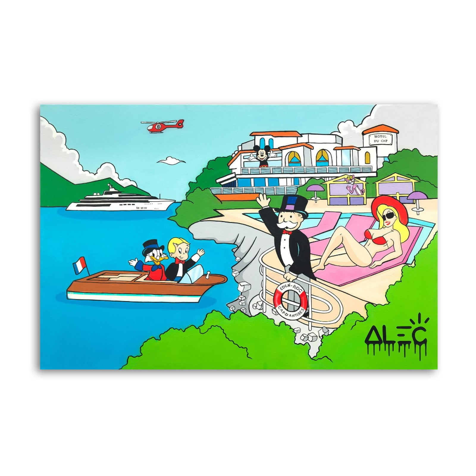 Alec-Monopolys Money Team Take Over Hotel Du Cap Eden Roc Artworks ...