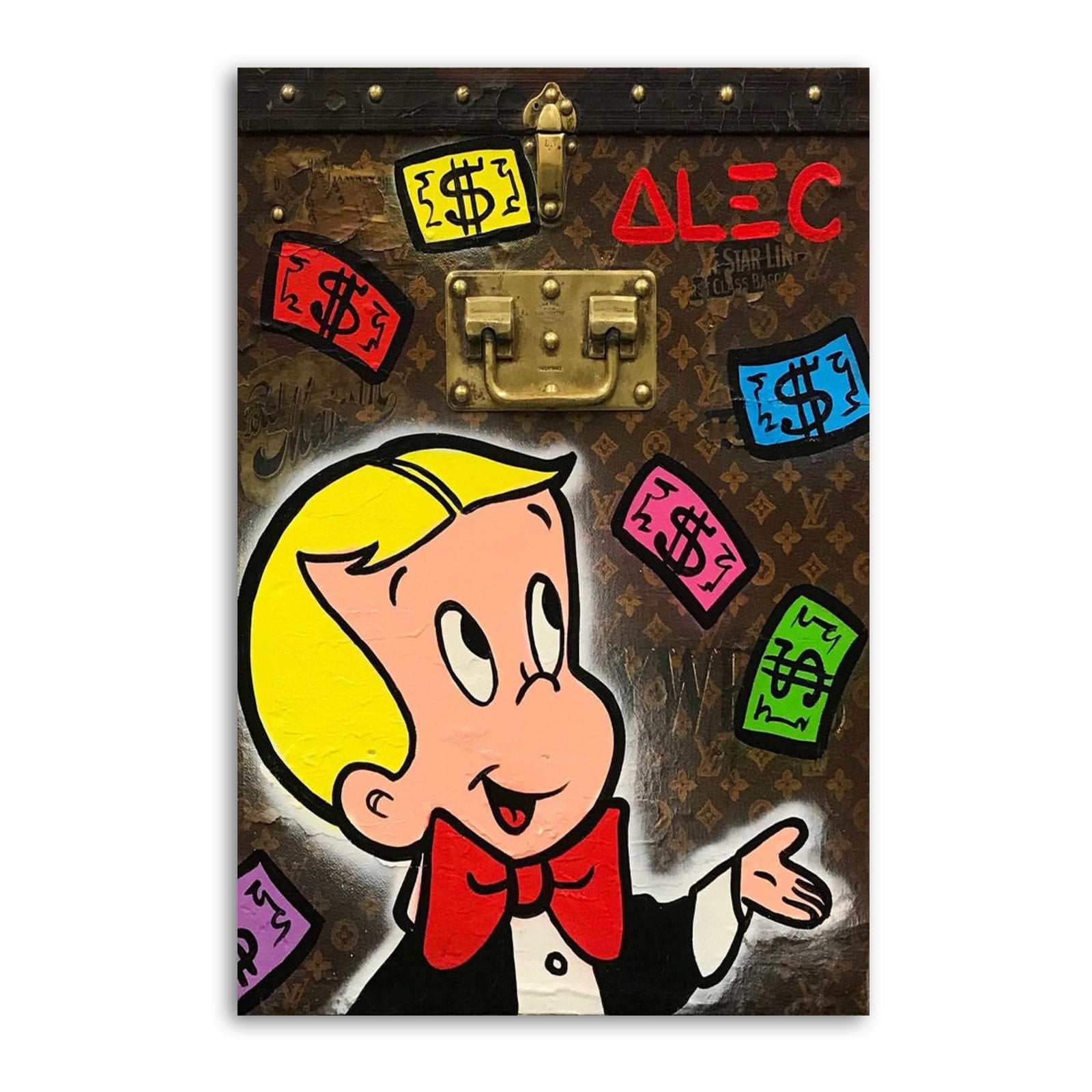 Alec-Monopolys Richie Box Print Photo Art Painting Canvas Poster Home ...