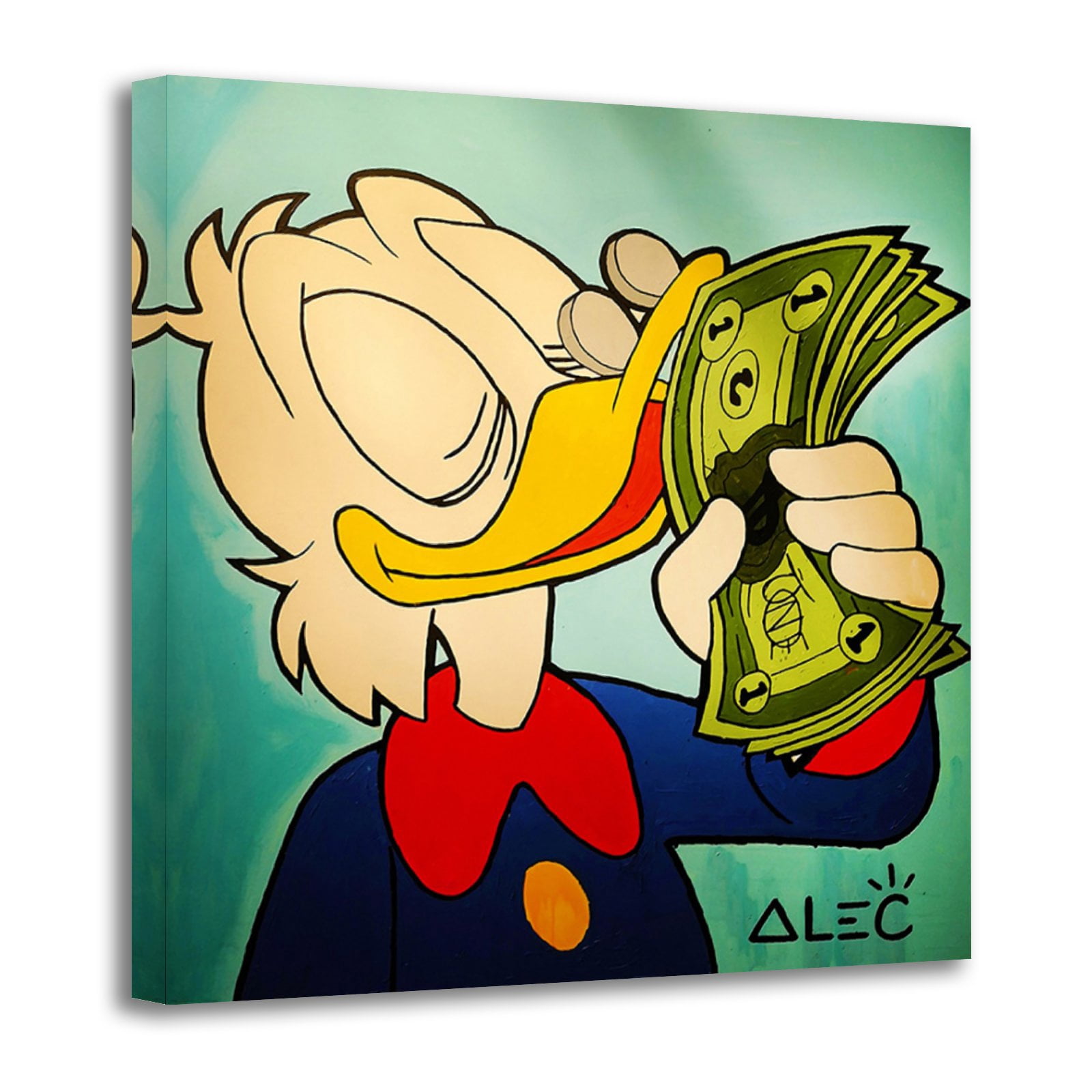 Alec-Monopolys SCROOGE DOLLARS Print Photo Art Painting Canvas Poster ...