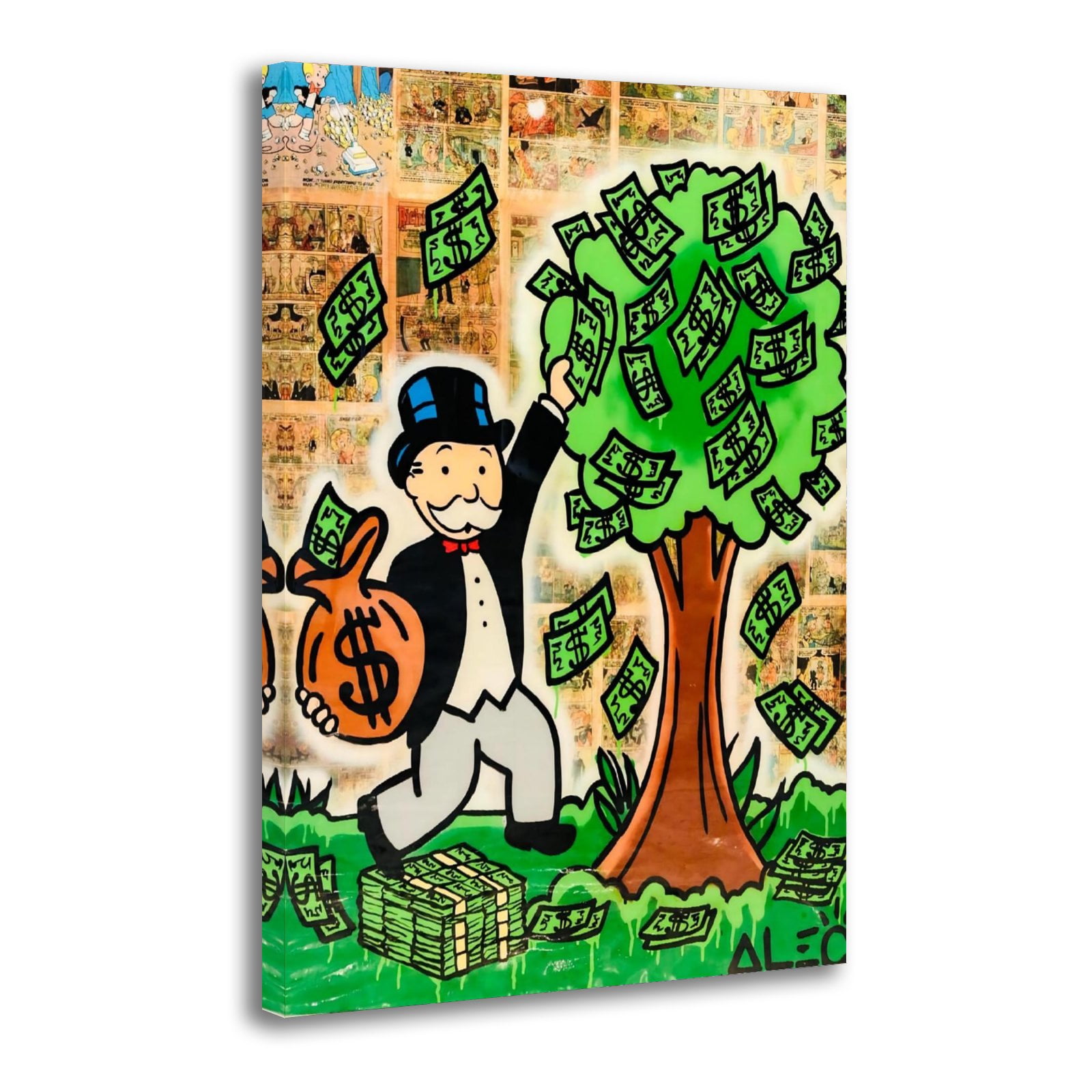 Alec-Monopolys Tree of Life Canvas Wall Art Poster Decorative Bedroom ...