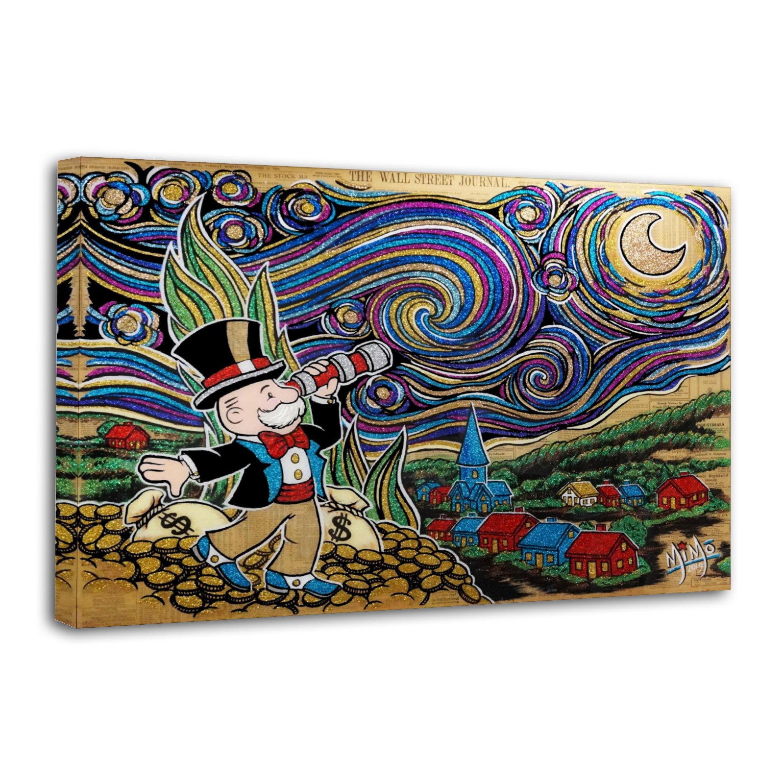 Alec Monopolys Van Gogh Starry Night Poster Decorative Painting Canvas ...