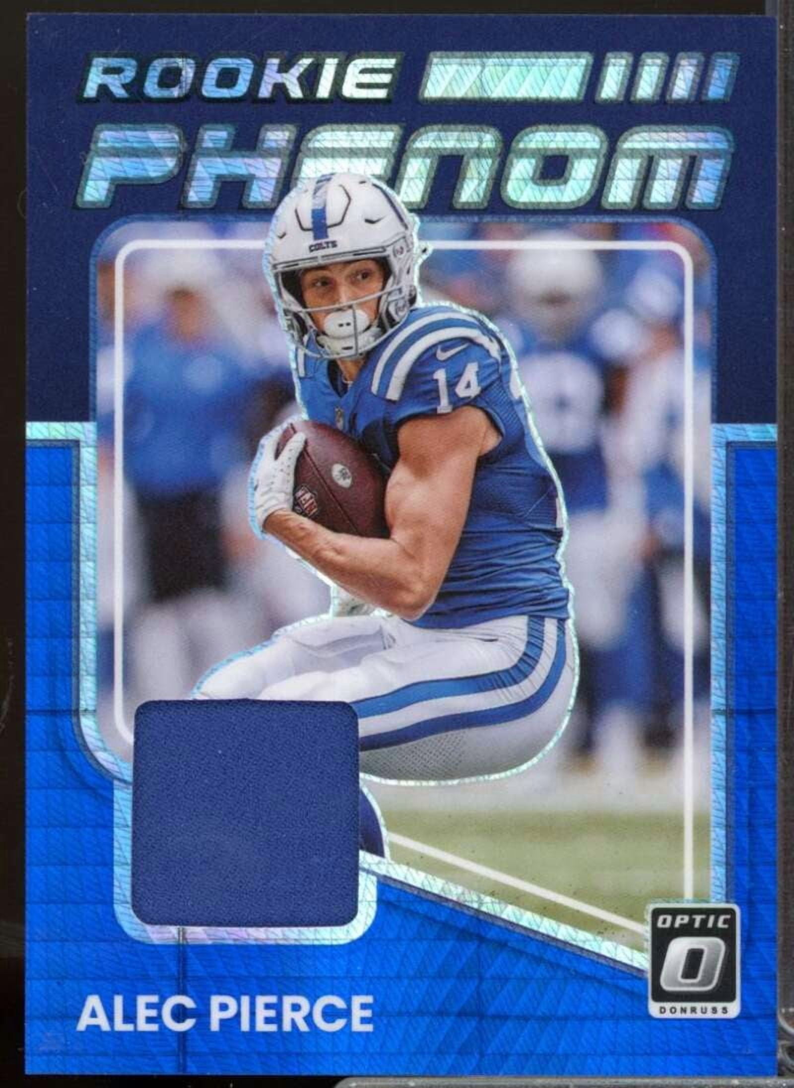 Alec Pierce Card 2022 Donruss Optic Rookie Phenoms Jerseys Blue Hyper ...