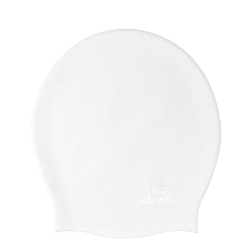 Aleefa Extra Large Silicone Swim Cap for Women & Men – Fits Long Hair ...