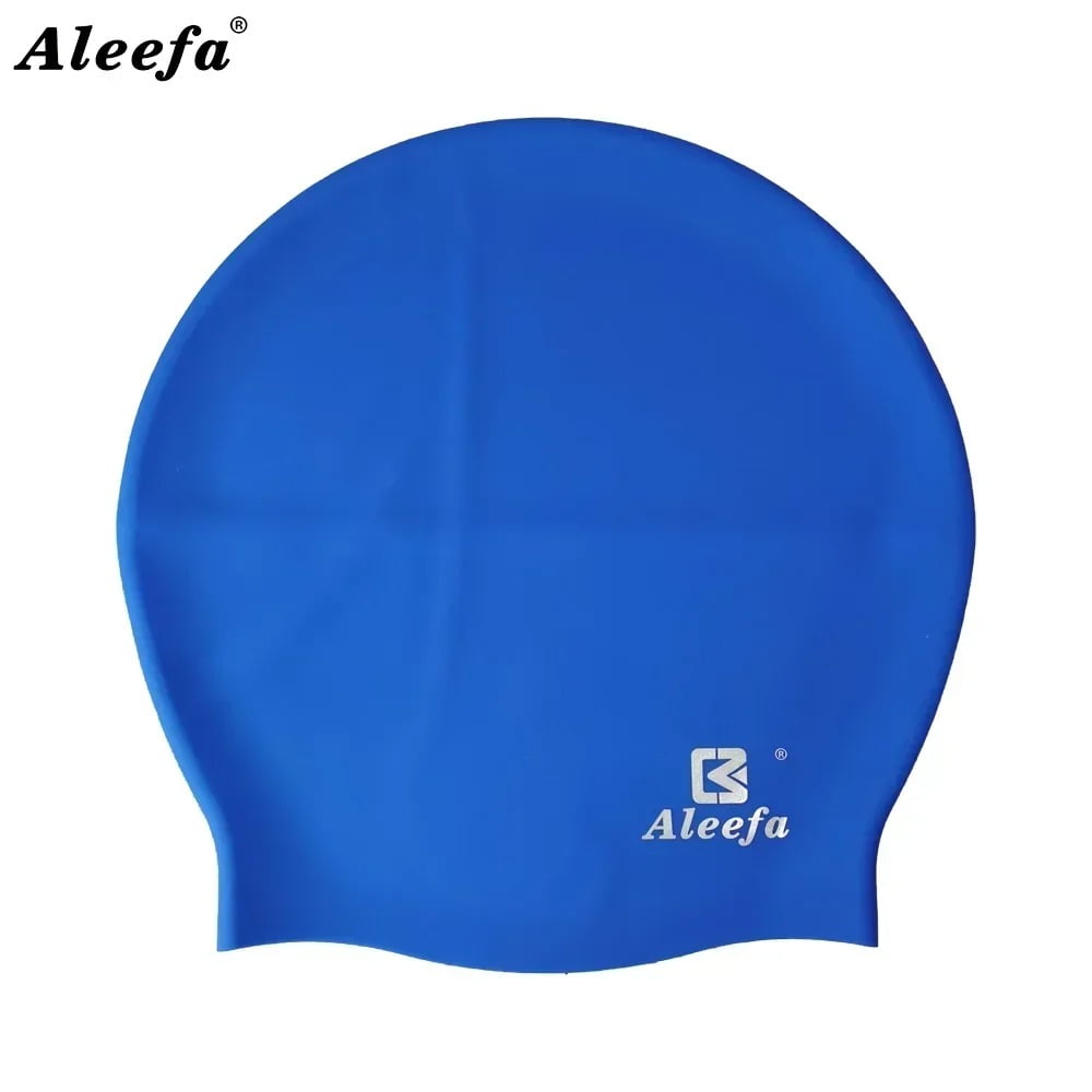 Aleefa Extra Large Silicone Swim Cap for Women & Men – Fits Long Hair ...