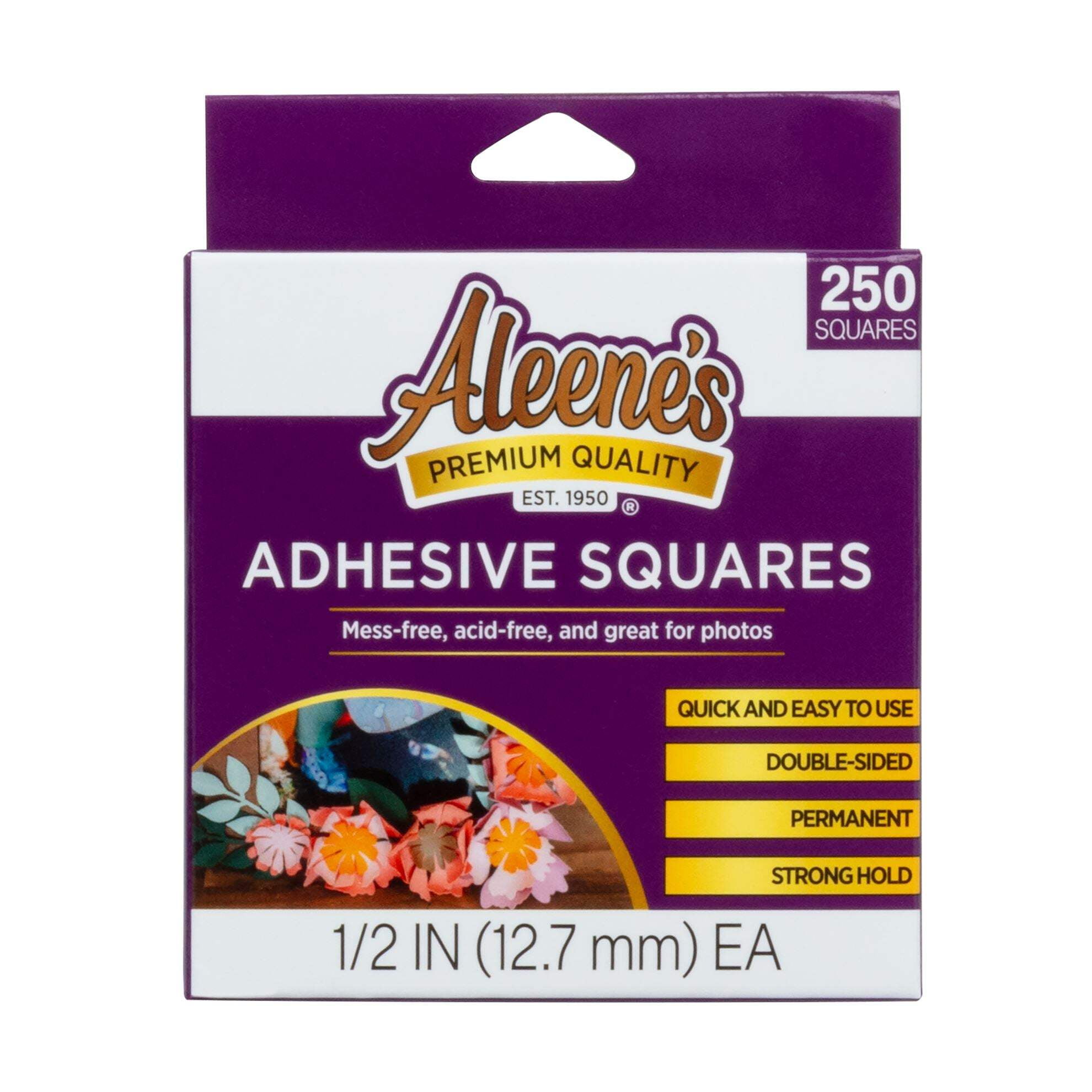 Aleene's Adhesive Squares 1/2" Roll 250 Count New - Walmart.com
