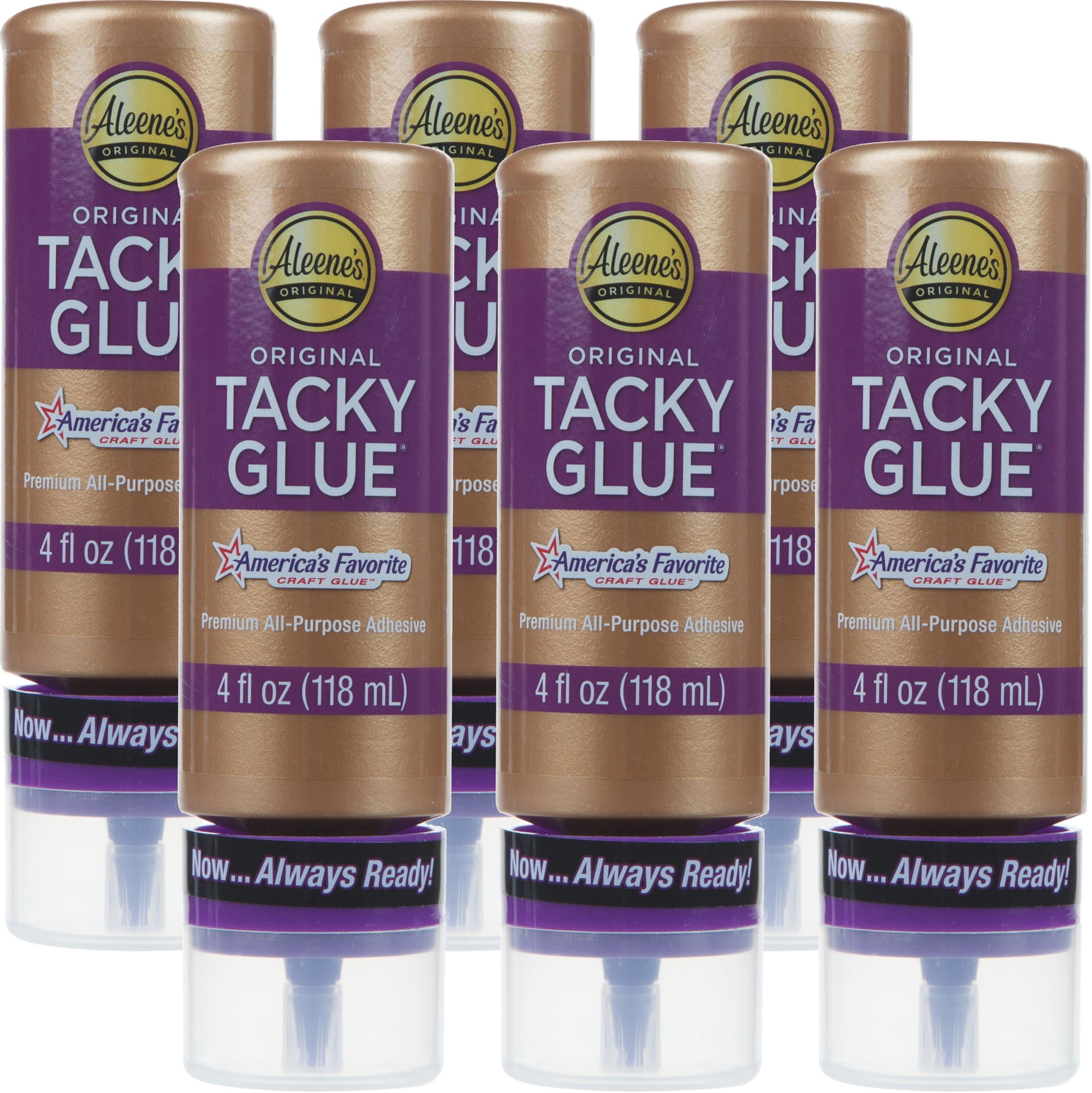 Aleene's Always Ready Original Tacky Glue 4oz,-Multipack Of 6 - Walmart.com