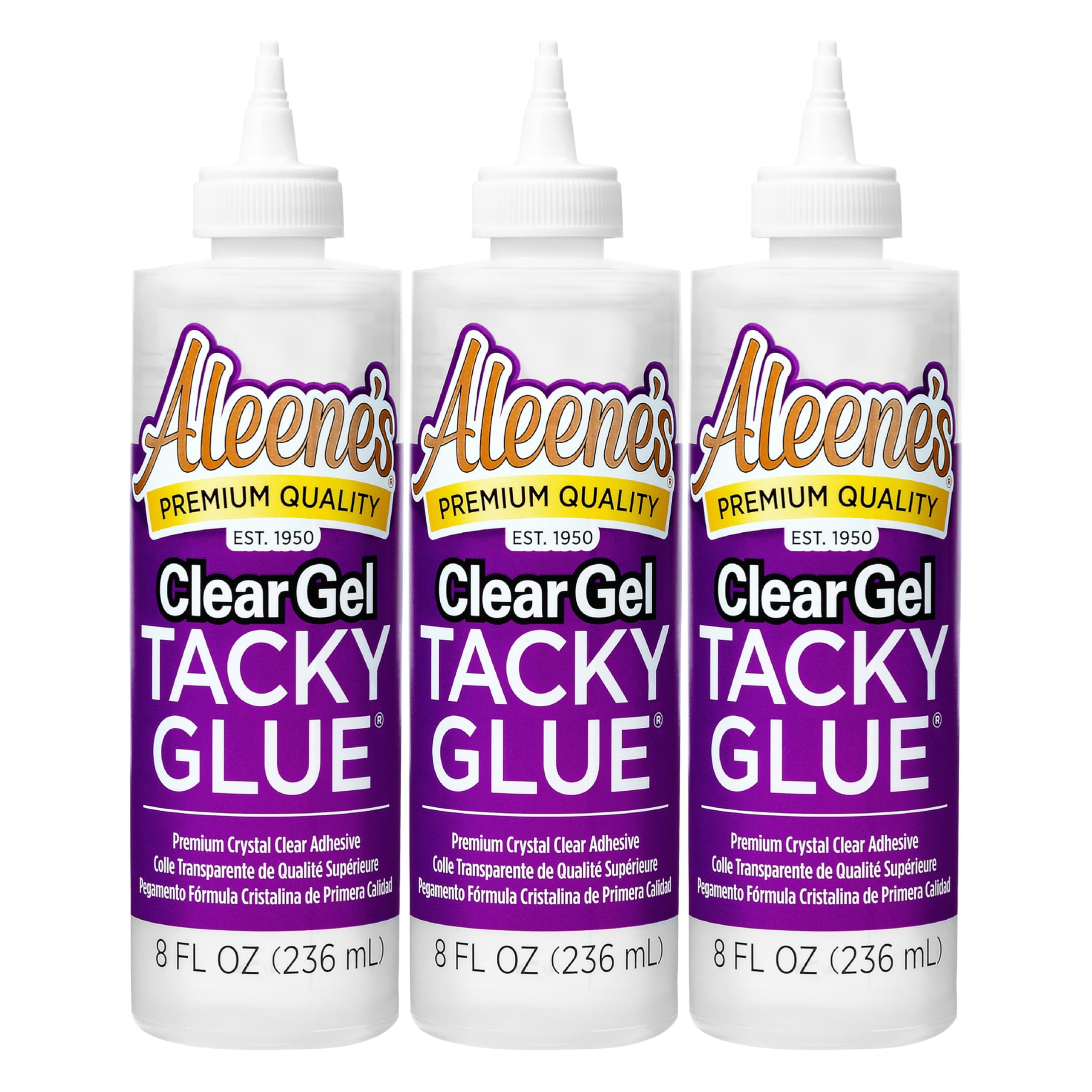 Aleene's Clear Gel Tacky JKF25 Glue, 8 oz, 8 FL OZ - 3 Pack, 24 ...