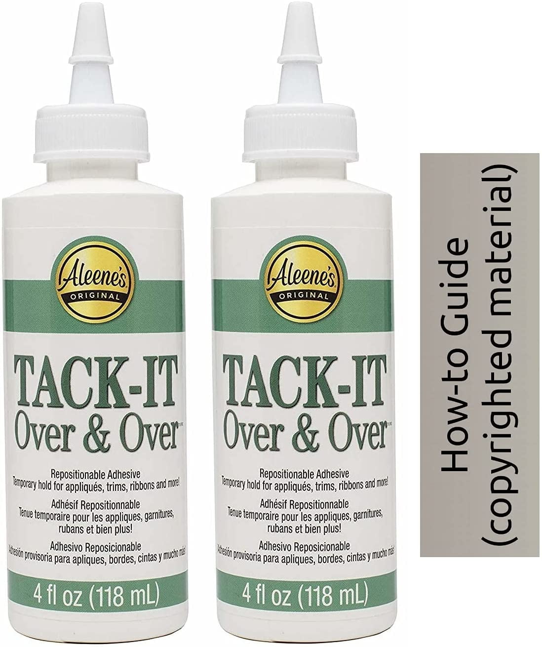 Aleene's Tack-It Over & Over Glue, Repositionable Adhesive, White, 4 oz ...