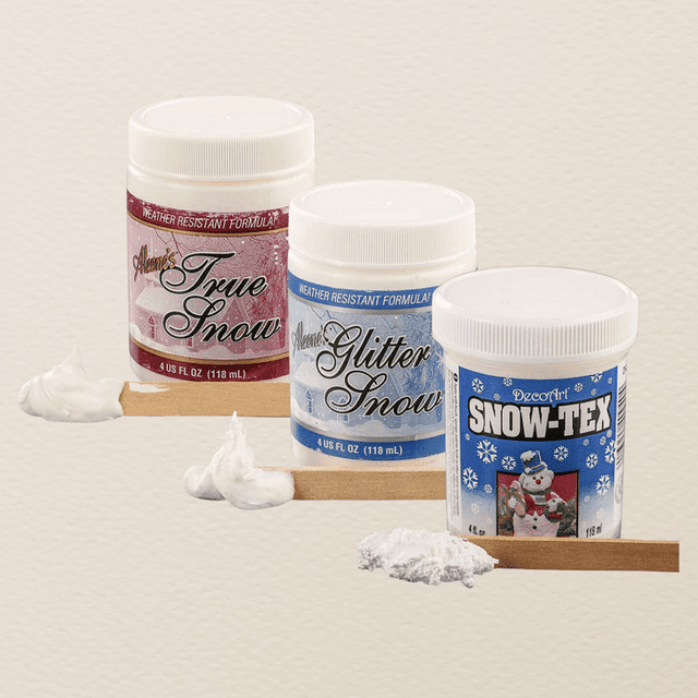 Aleene's True Snow, Glitter Snow and Deco Art Snow Tex Mediums Set by ...