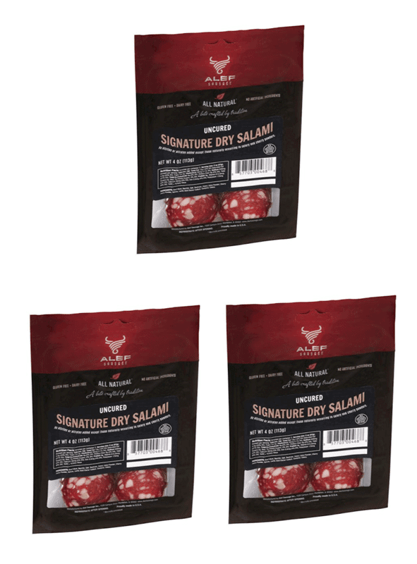 Alef Dry Sliced Salami Signature 113G (3 Pack) - Gourmet Delight For ...