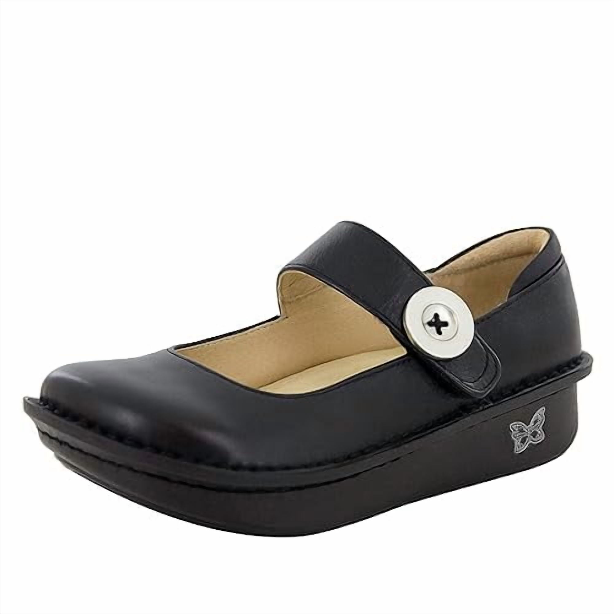 Alegria Paloma Shoes - Women's, Black Leather 40 M - Walmart.com