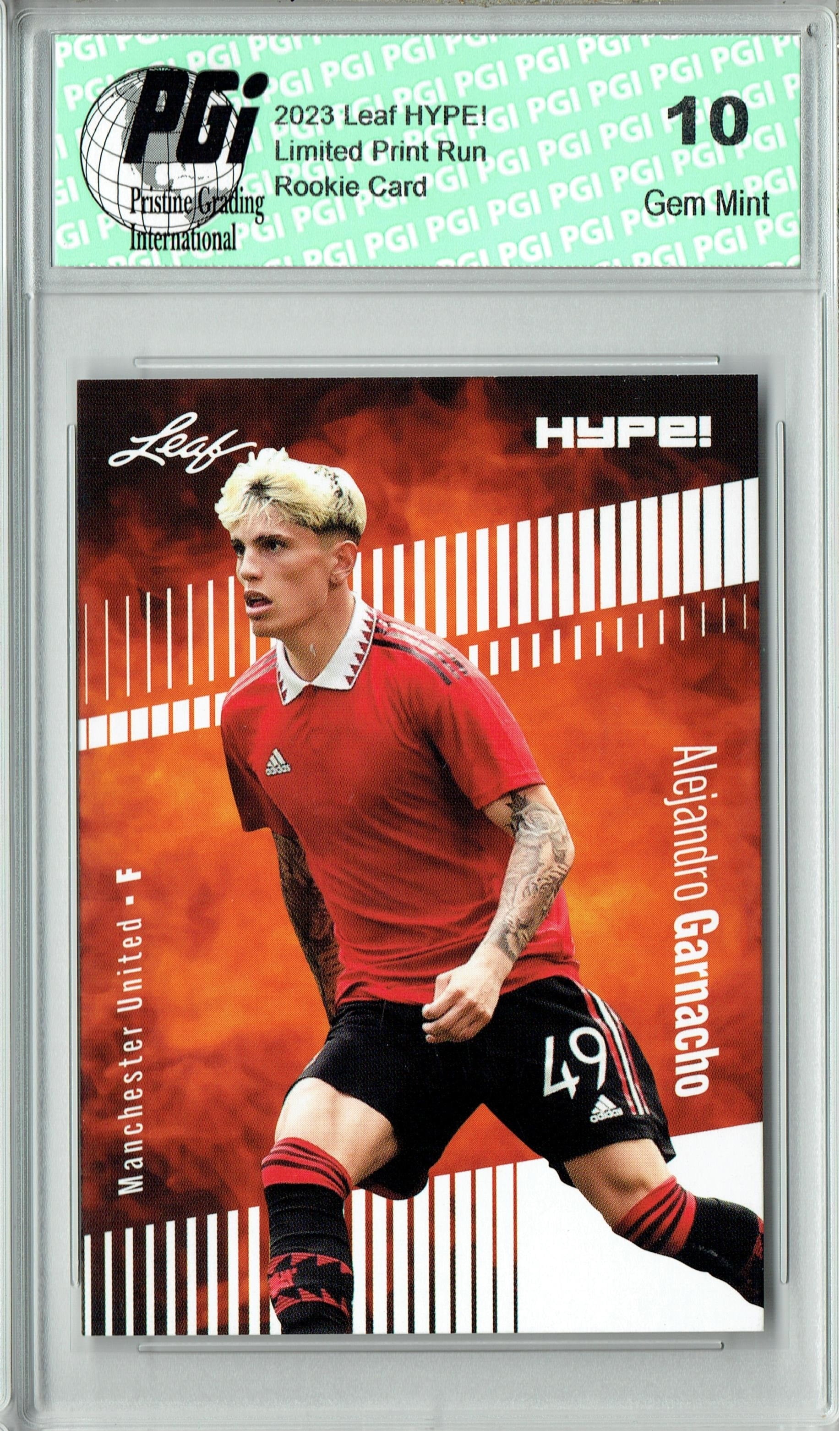 Alejandro Garnacho 2023 Leaf HYPE! #99 Only 5000 Made! Man U Rookie ...