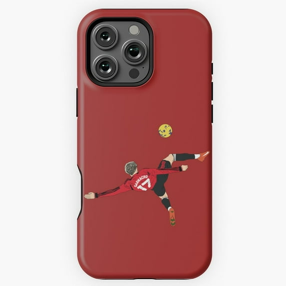 Alejandro Garnacho Bicycle Kick Overhead iPhone Tough Case 17 16 15 14 ...