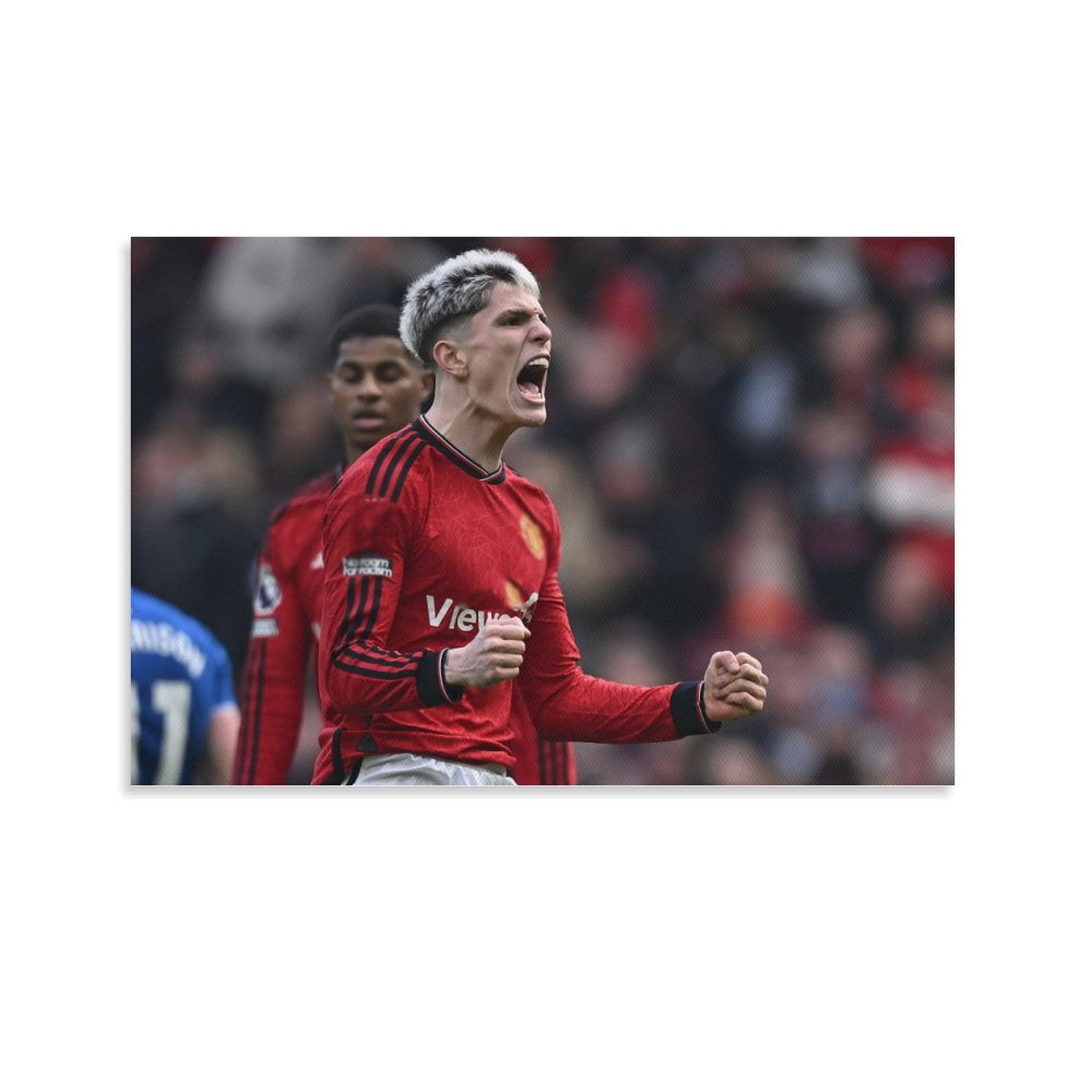 Alejandro Garnacho Player Poster Football Print Photo Art Painting ...