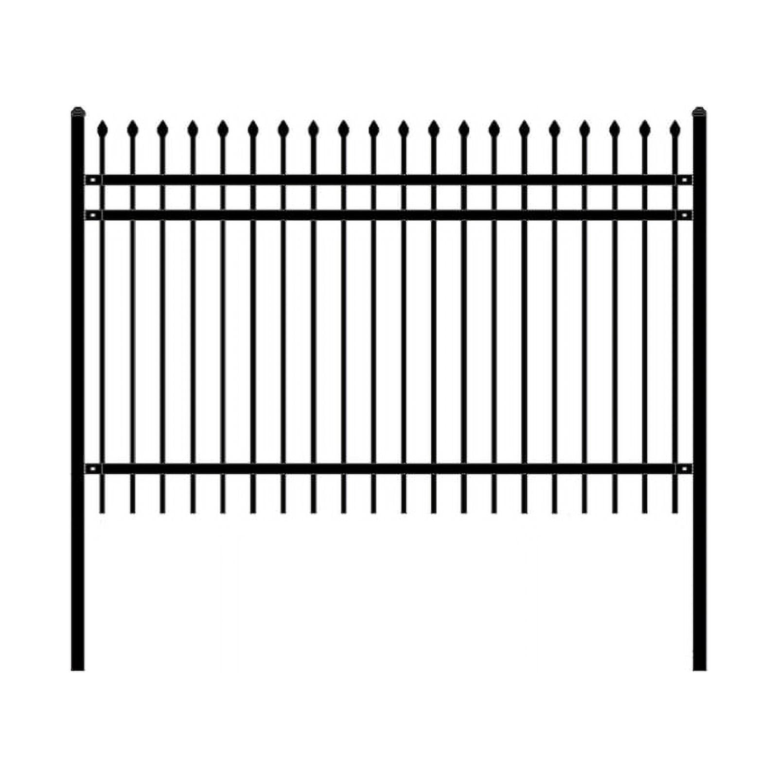 Aleko Rome Style Steel Fence - 8 x 5 Feet - Black - Lot of 4 - Walmart.com