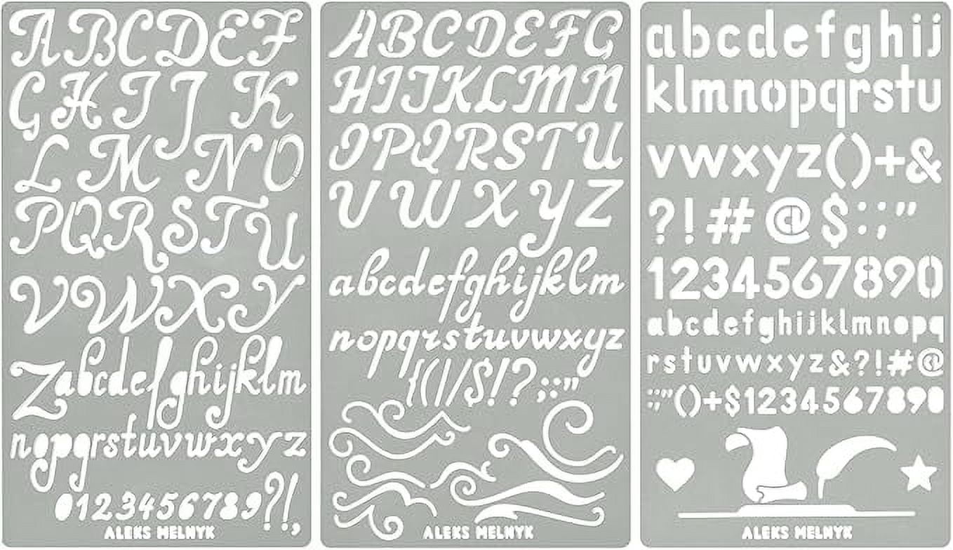 Aleks Melnyk No.34 Metal Stencils, Pyrography, Wood Burning kit 3 PCS ...