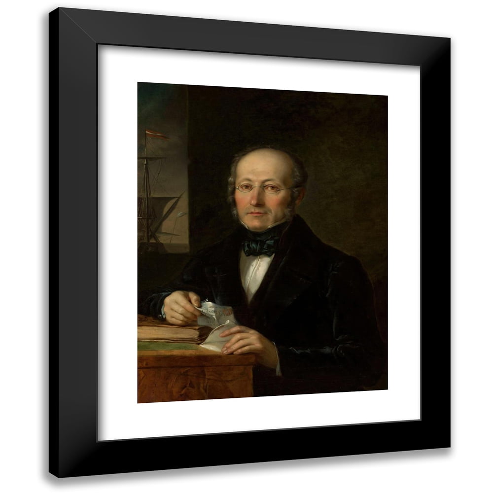 Aleksander Lesser 12x14 Black Modern Framed Museum Art Print Titled ...