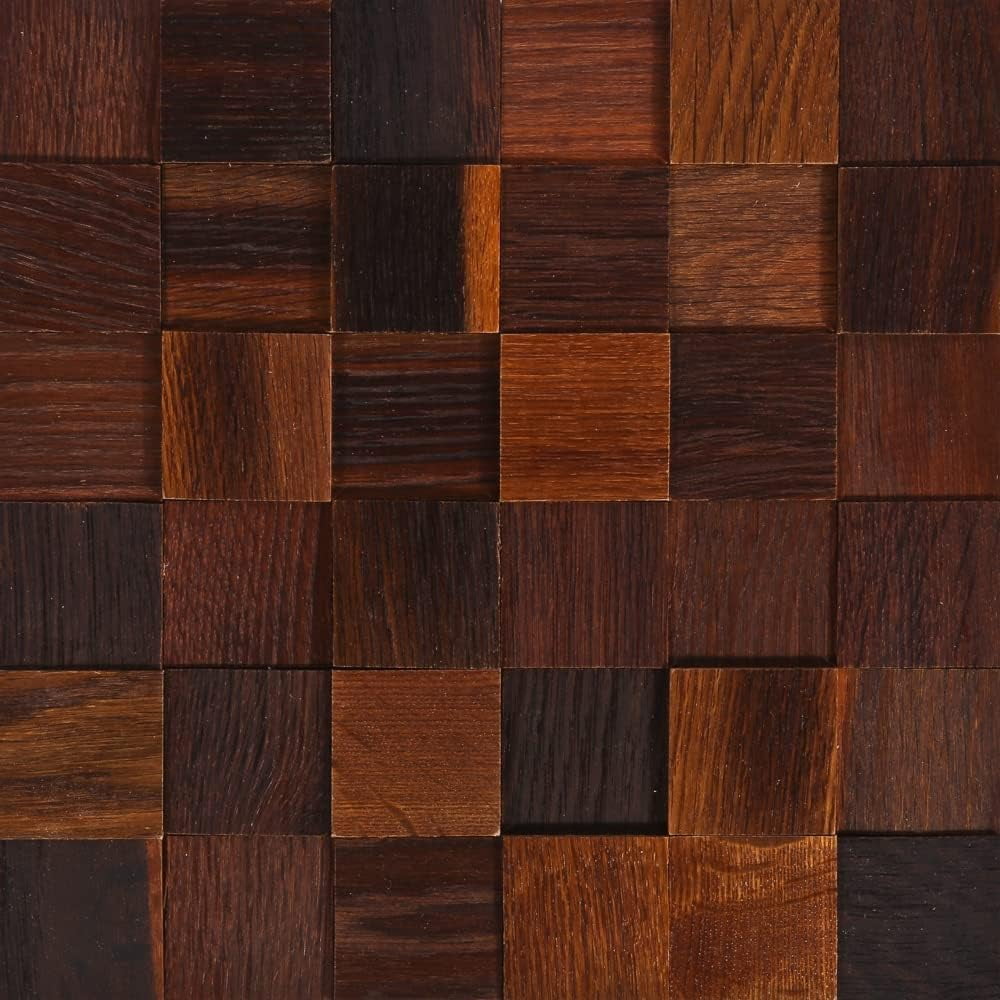 Alenor Tessera Brown Rough 3D Wood Wall Panels Planks 5.80 Sq. Ft ...