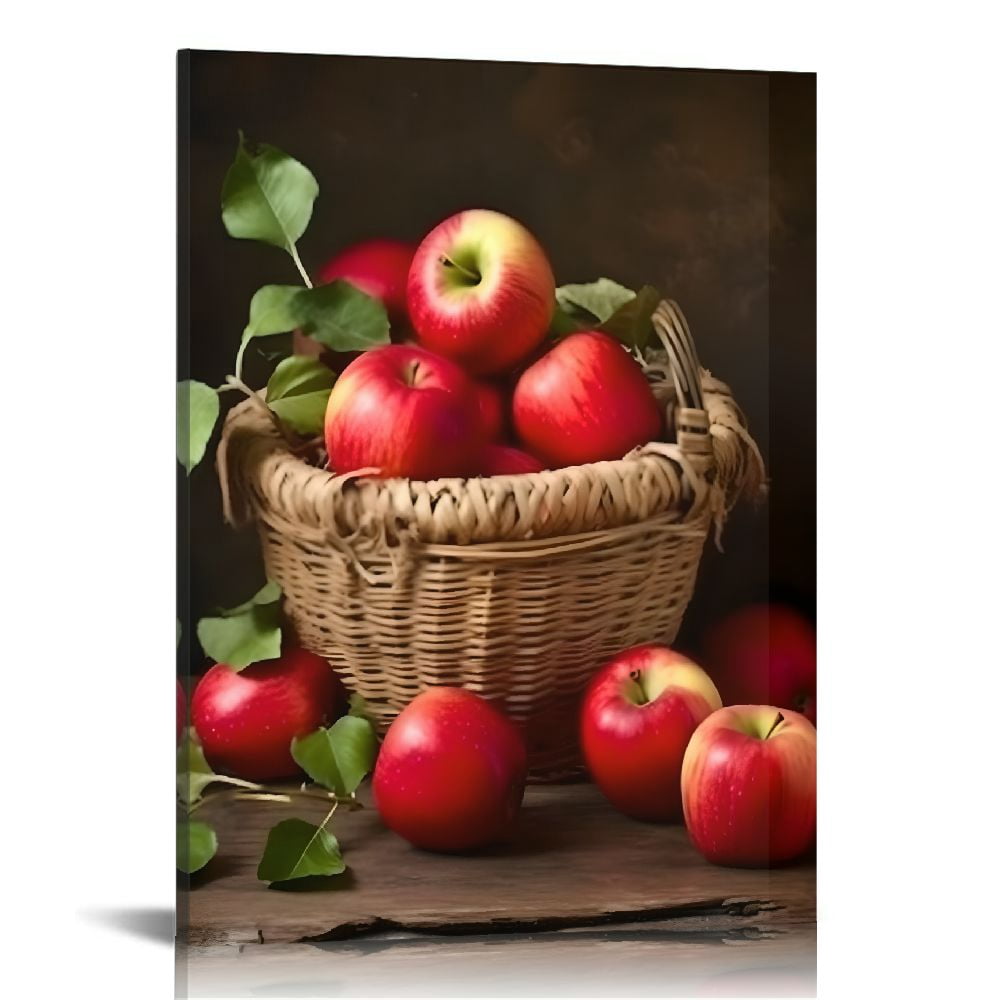 Alepadnf Apples Canvas Wall Art Prints for Living Room Bedroom Home ...