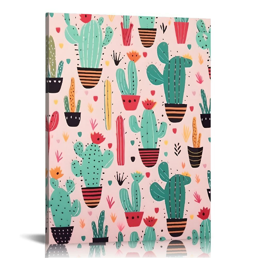 Alepadnf Cactus Outskirts Canvas Wall Art Painting Prints Farmhouse ...