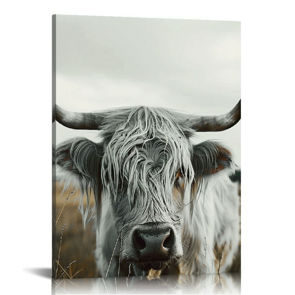 Alepadnf Cow Wall Art Office Wall Decor for Bedroom Living Room Home ...