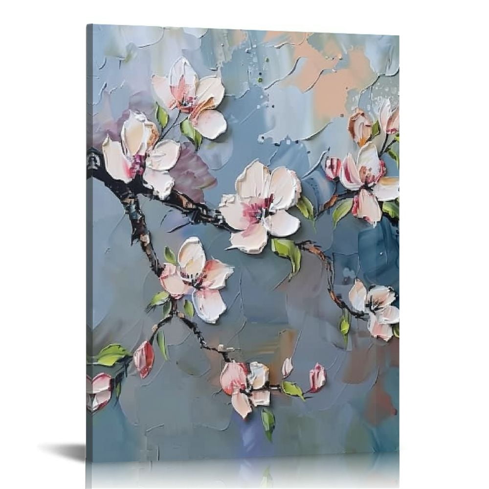 Alepadnf Flowers Rustic Canvas Wall Decor Art Hanging for Living Room ...