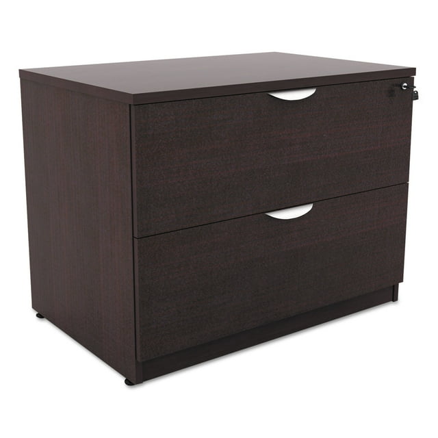 Free Shipping! Alera 2 Drawers Lateral Lockable Filing Cabinet, Espresso - Walmart.com - Walmart.com