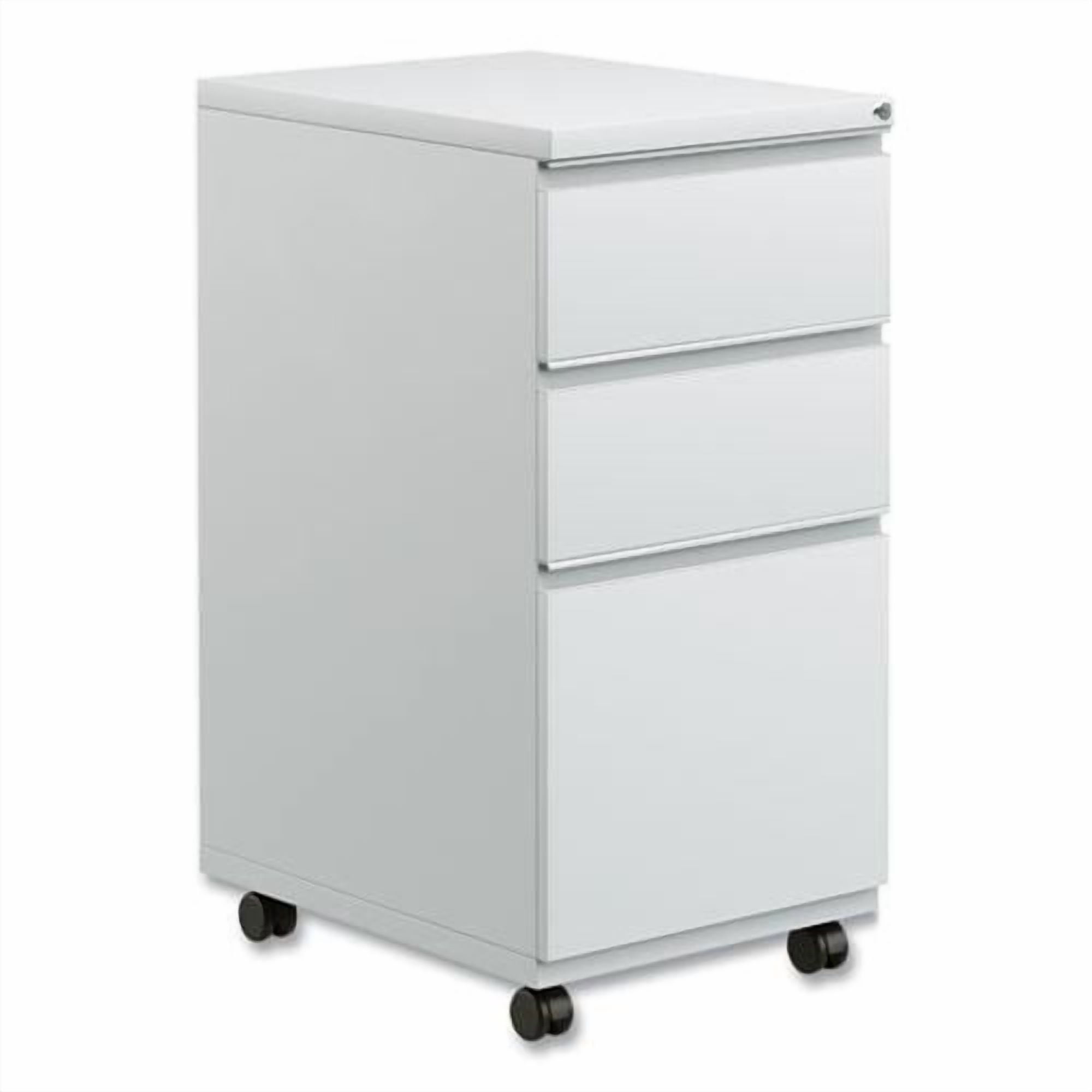 Alera File Pedestal with Full-Length Pull, Left/Right, 3-Drawers: Box ...