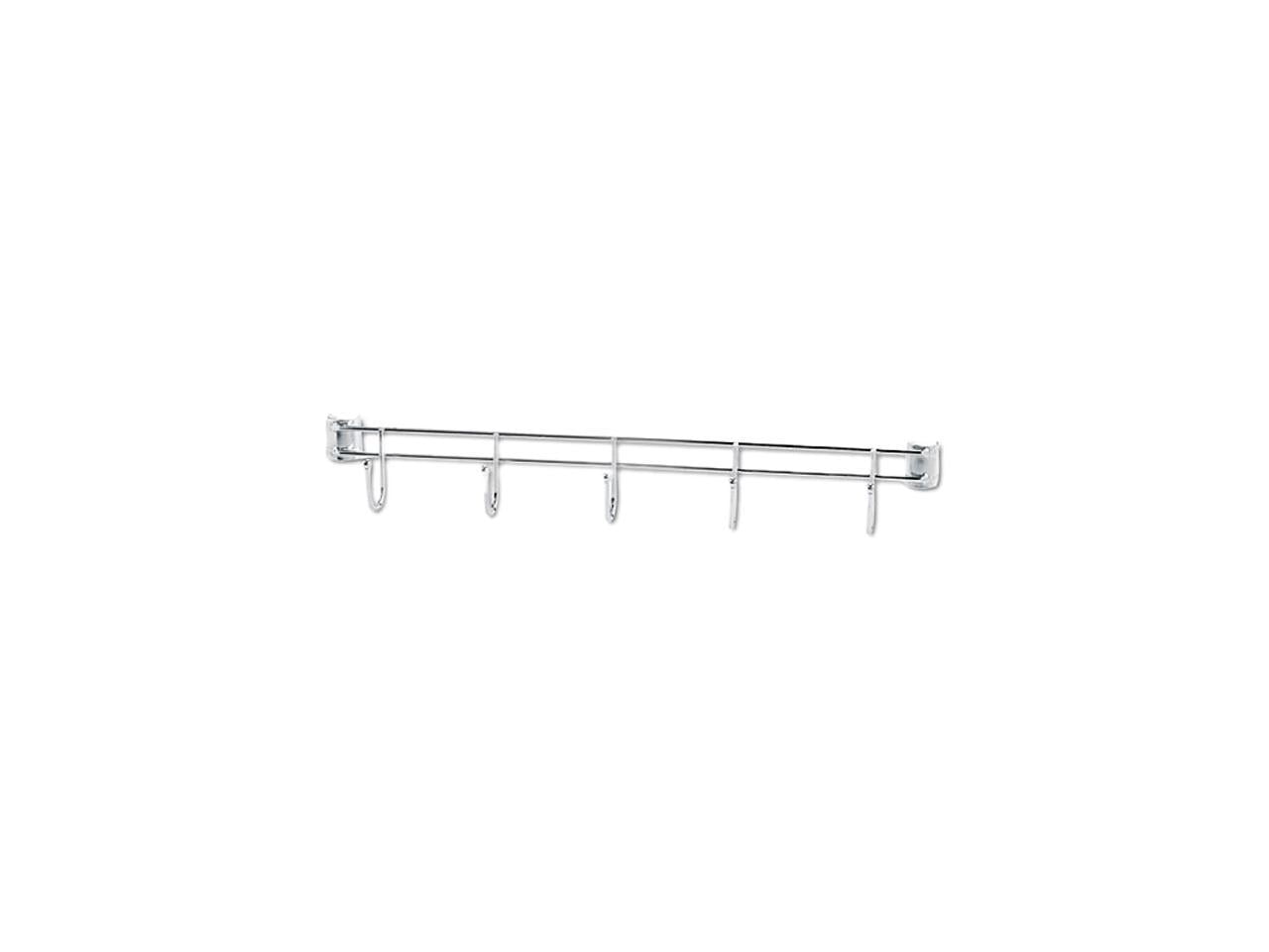 Alera ALESW59HB424SR Hook Bars For Wire Shelving, Five Hooks, 24" Deep ...