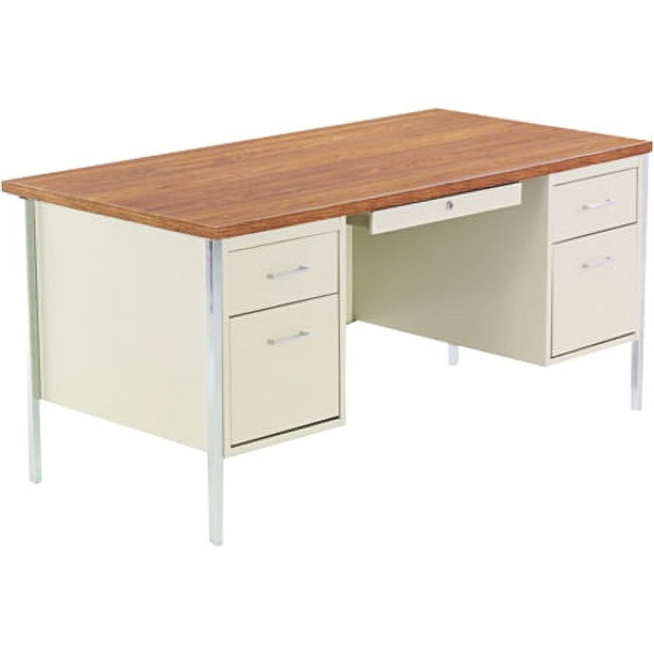 "Alera Double Pedestal Steel Desk for Top Home Office, Commercial, and ...