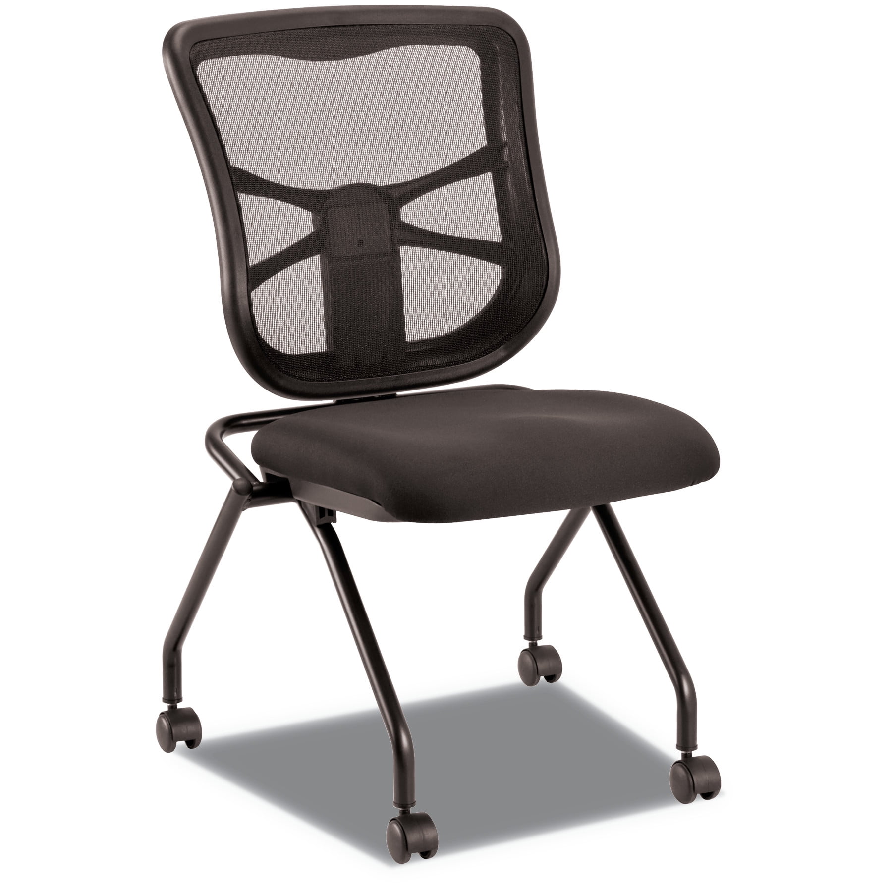 Alera Elusion Mesh Nesting Chairs, Supports Up to 275 lb, 18.1" Seat ...