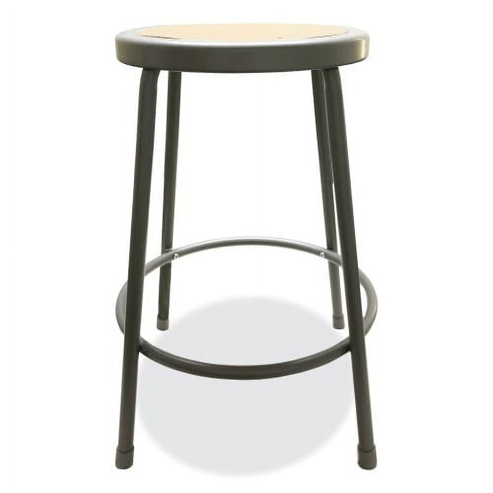 Alera Industrial Metal Shop Stool, Backless, Supports Up to 300 lb, 24 ...