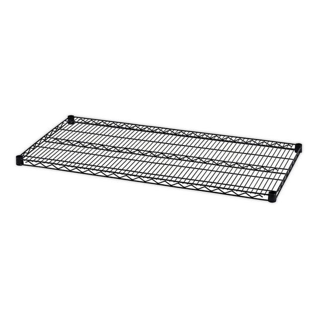 Alera Industrial Wire Shelving Extra Wire Shelves, 48w x 24d, Black, 2 ...