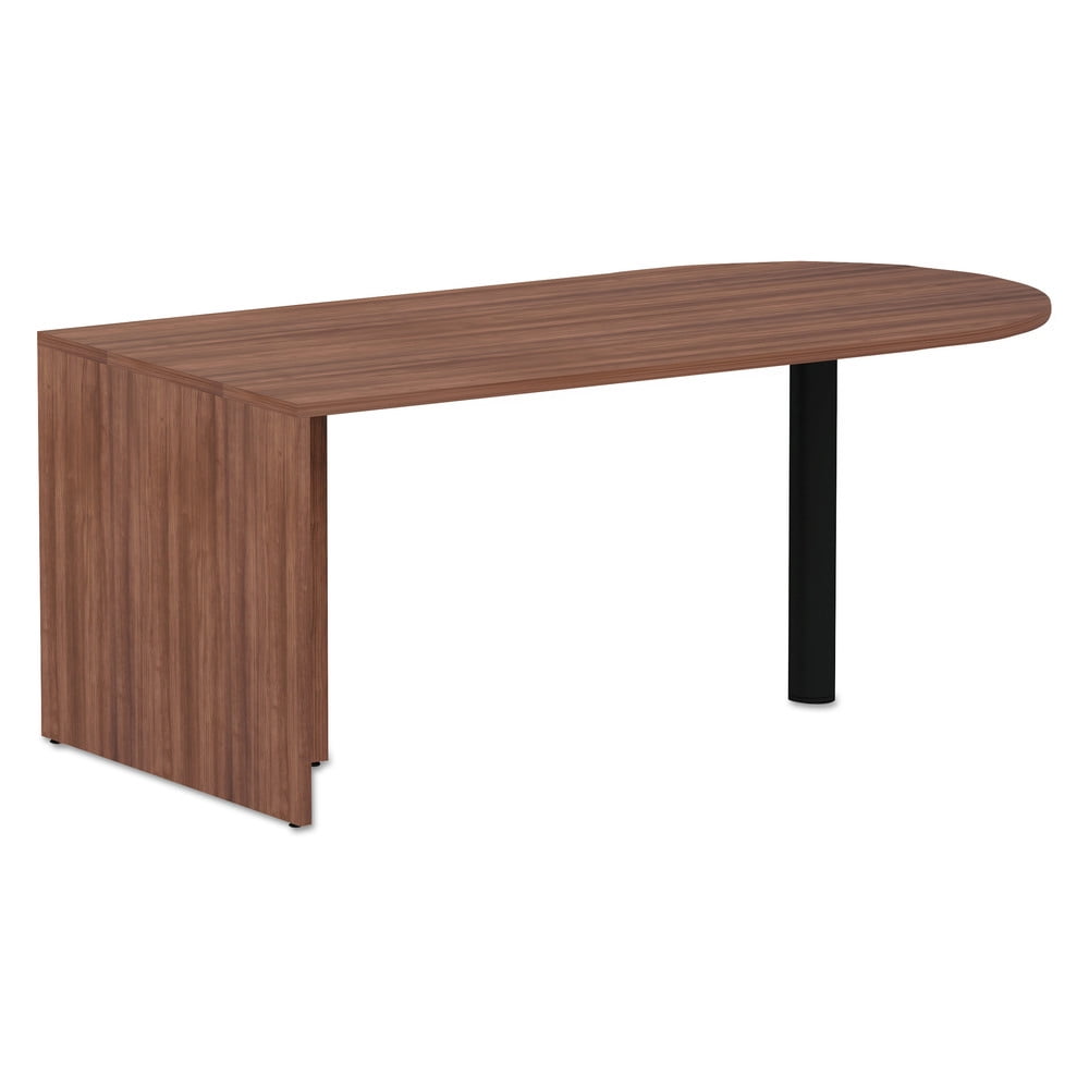 Alera Valencia Series D-Top Desk, 71" x 29.5" x 29.5", Modern Walnut ...