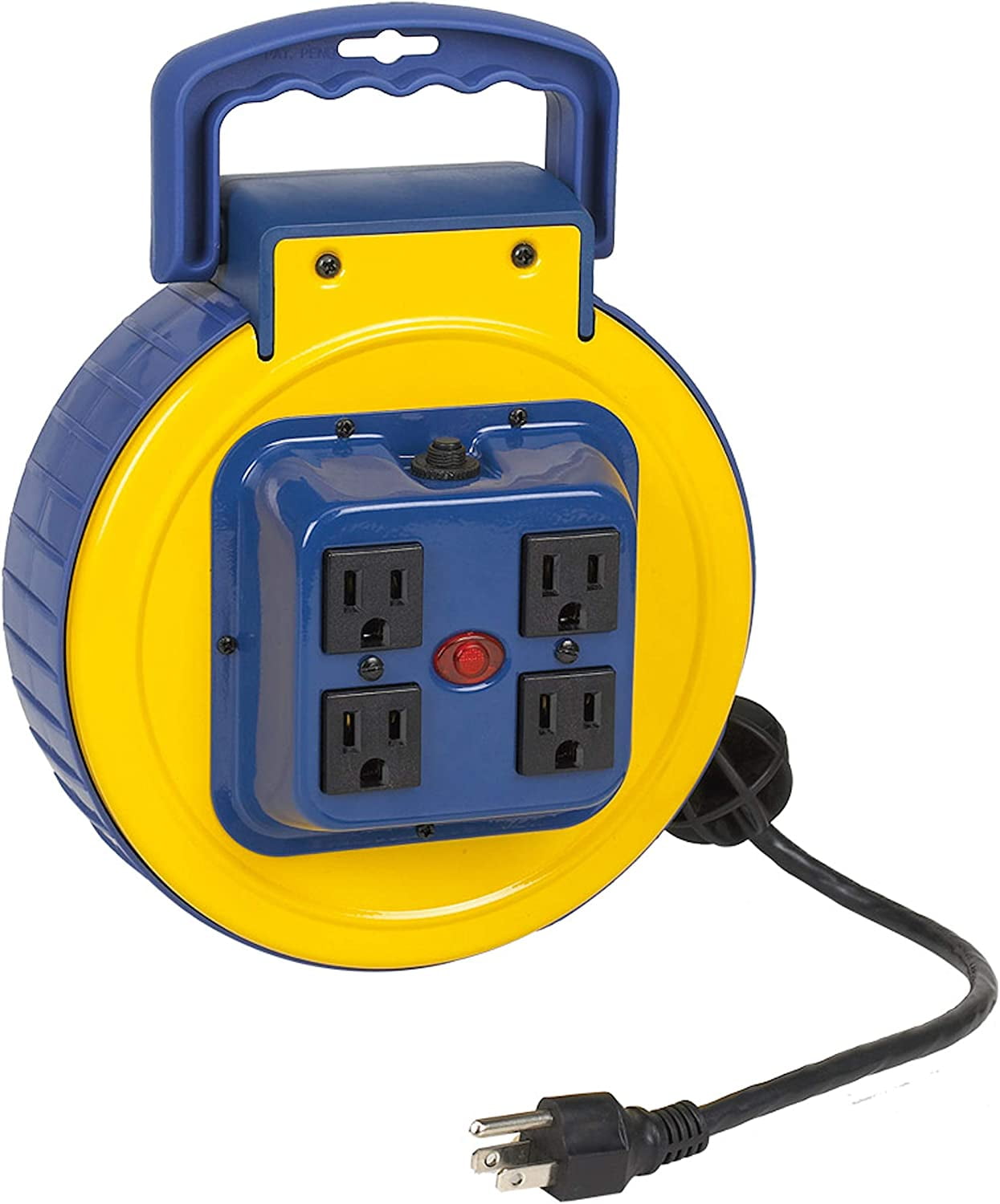 Alert 3525AC Retractable Extension Cord Reels, Yellow - Walmart.com
