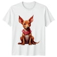 Alert Dog Canine Animals Mens T-Shirt Womens Tee Graphic Pink Bandana ...