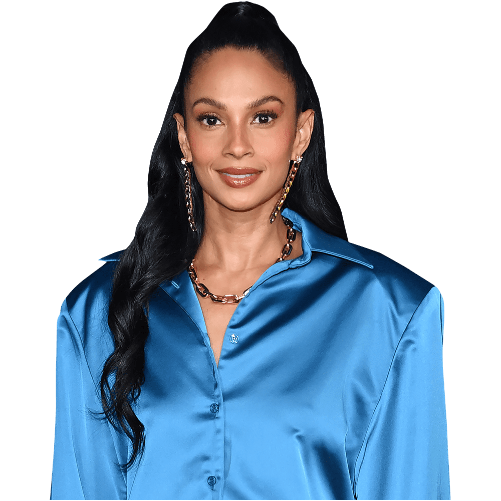 Alesha Dixon Blue Half Body Buddy Cutout