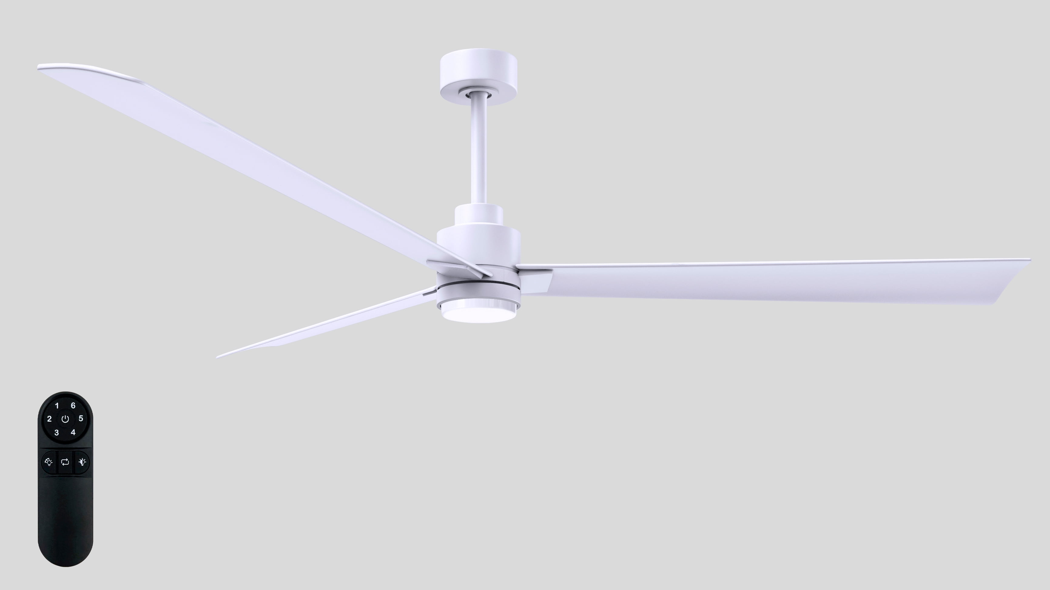 Matthews Fan Company AKLK-MWH-MWH-72 Alessandra 72” Matte White Ceiling ...