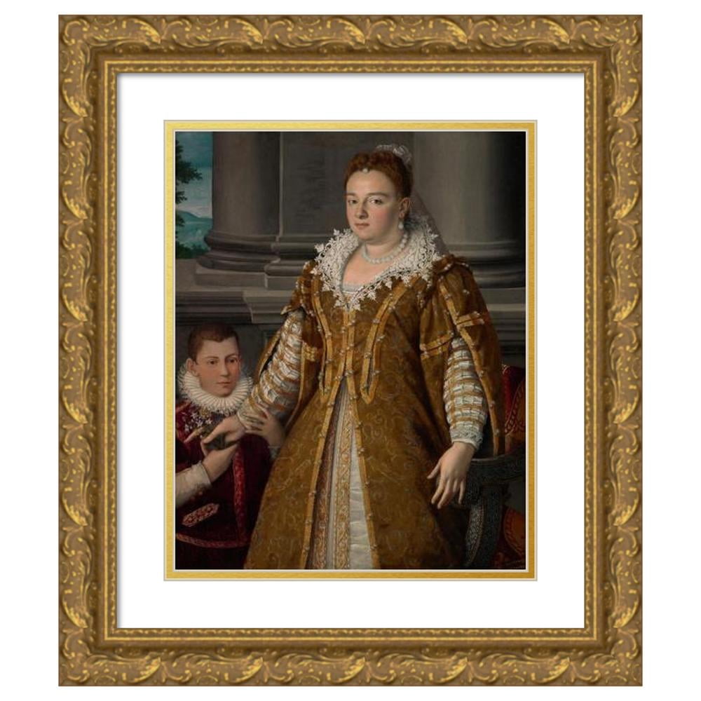 Alessandro Allori 15x18 Gold Ornate Wood Frame and Double Matted Museum ...