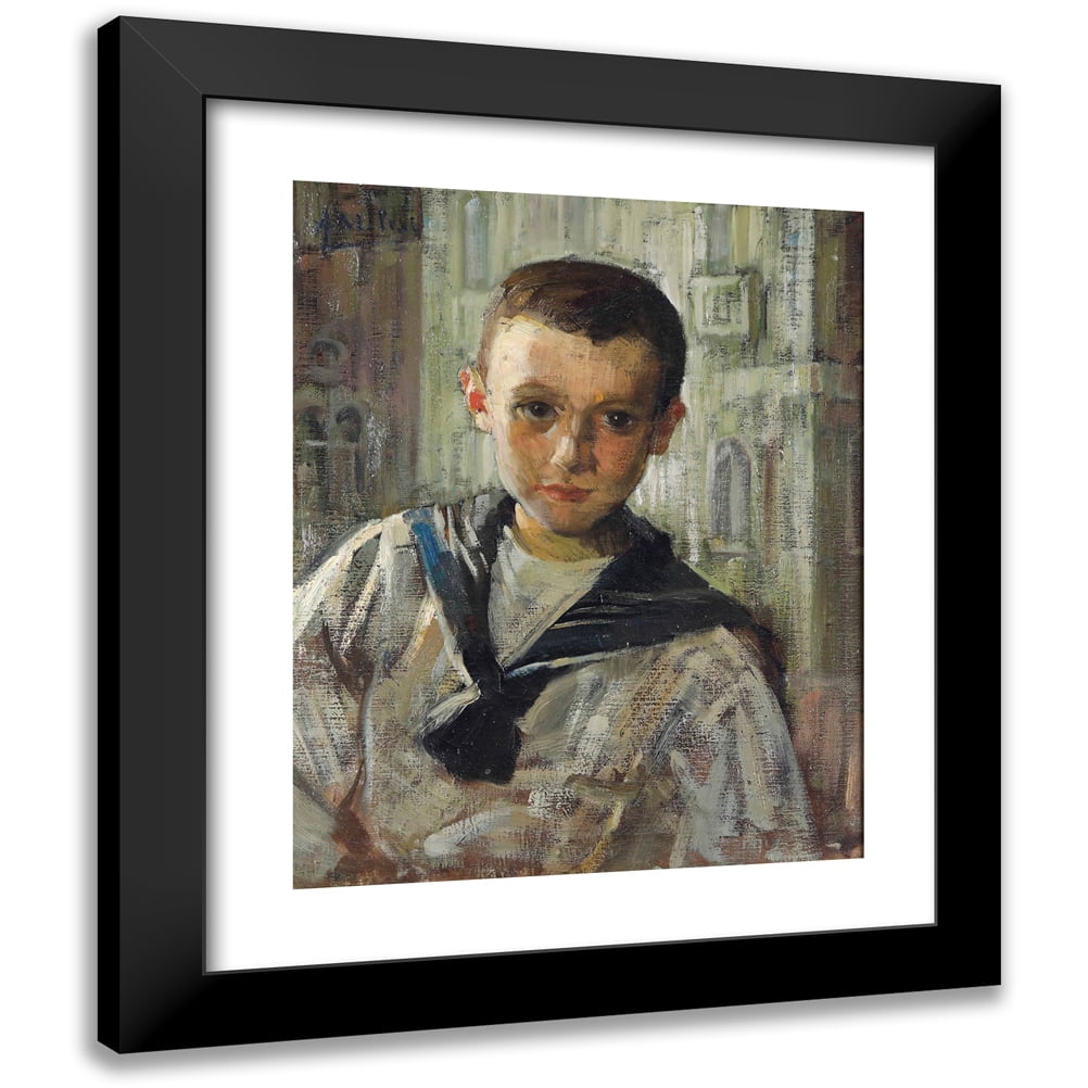 Alessandro Milesi 12x14 Black Modern Framed Museum Art Print Titled ...