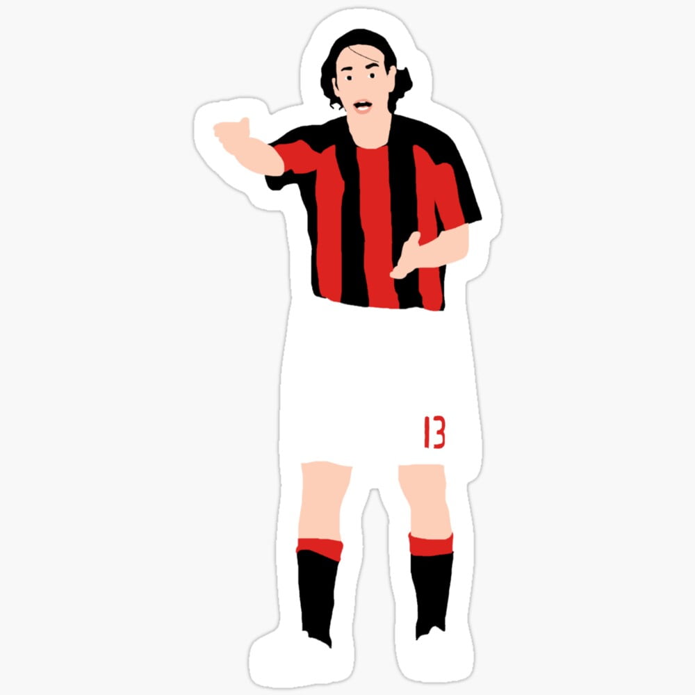 Alessandro Nesta Milan Sticker Phone Decal Water Bottle Stickers Car ...