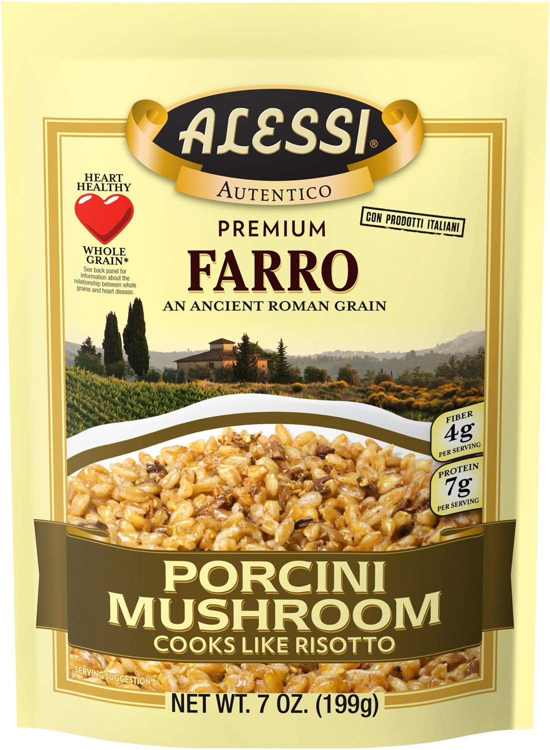 Alessi Autentico, Premium Seasoned Roman Grain KKS1 Farro, Cooks Like ...