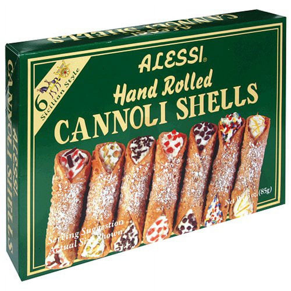 Alessi Large Cannoli Shells, 3-Ounce Boxes (Pack of 12) - Walmart.com