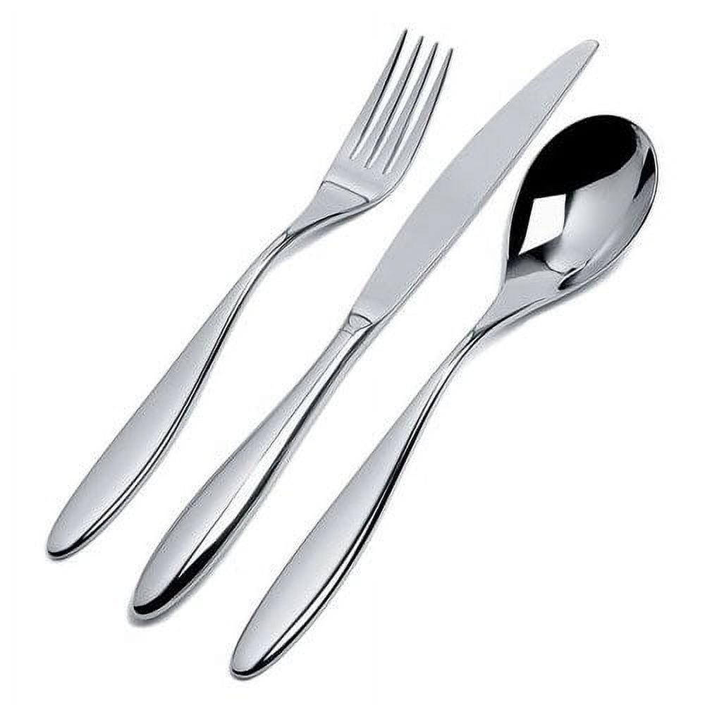 Alessi Mami 5-Piece Cutlery Set with Knife Monoblock, 18/10 Stainless ...